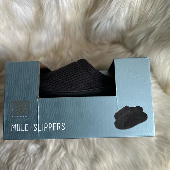 Wayland Square | Underwear & Socks | Wayland Square Black Mule Slippers ...
